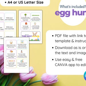 Editable Easter Egg Hunt Clues - Customisable and Printable Easter ...
