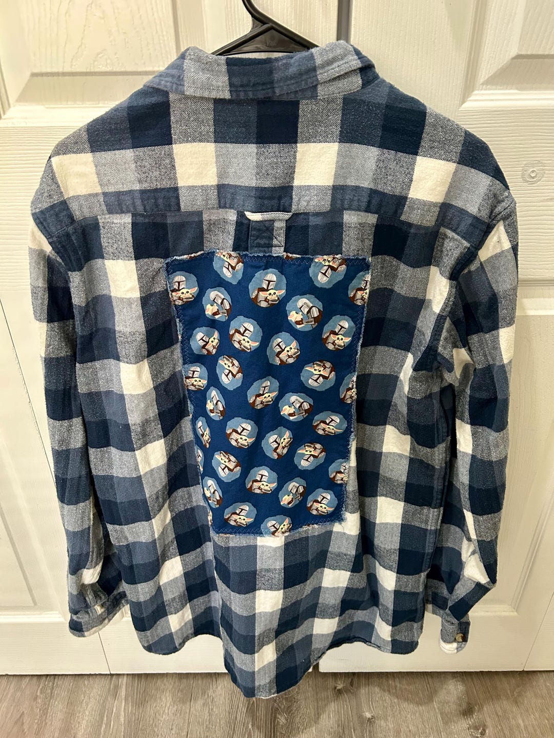 Star Wars Patched Flannel Shirt I Star Wars Mandalorian and Grogu ...