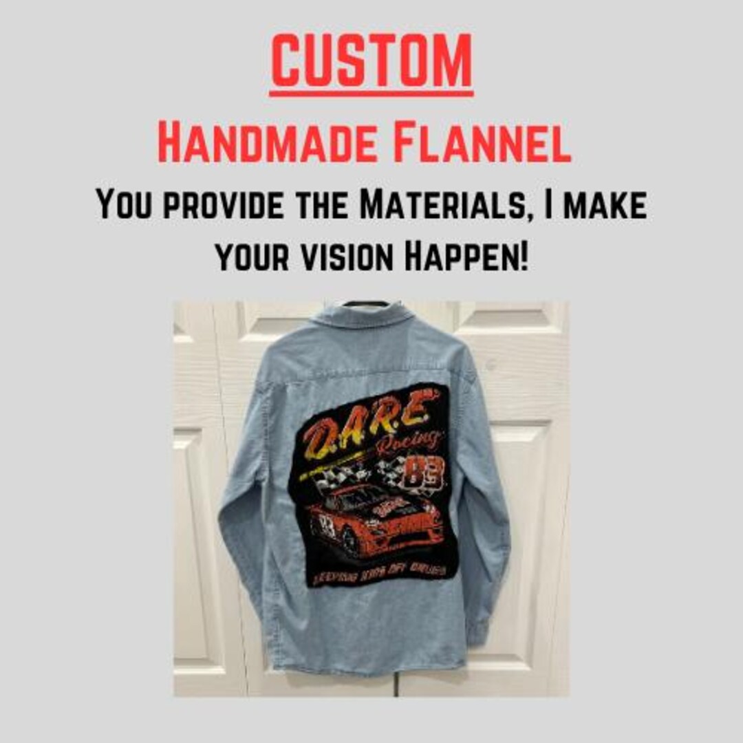 Custom Patched Flannel- Made to Order - Etsy