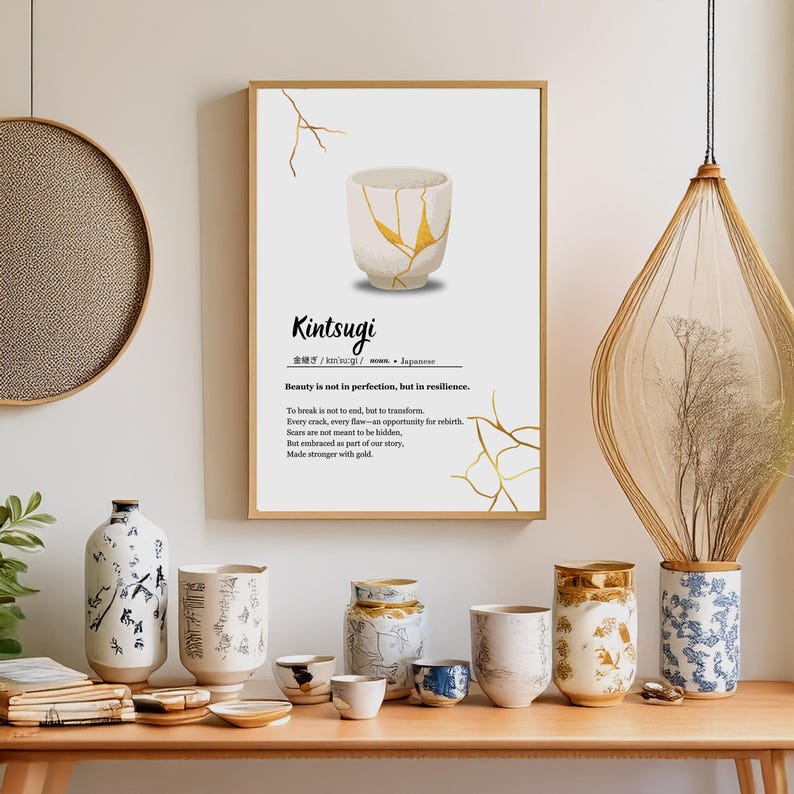 Kintsugi Definition Art Print: Japanese Resilience (digital Download ...