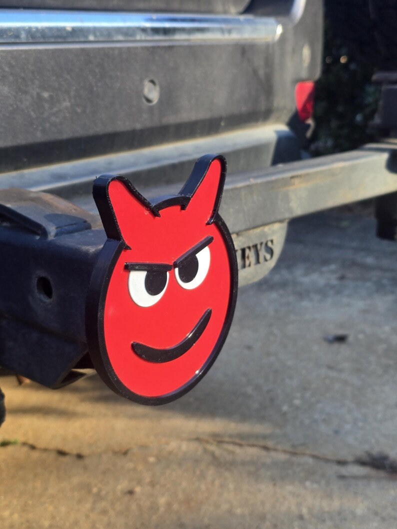 3D Printed Emoji Trailer Hitch Cover - Funny Jeep, Truck & SUV ...