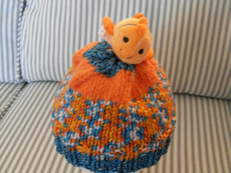 Hand Knit Nemo Hat - Etsy