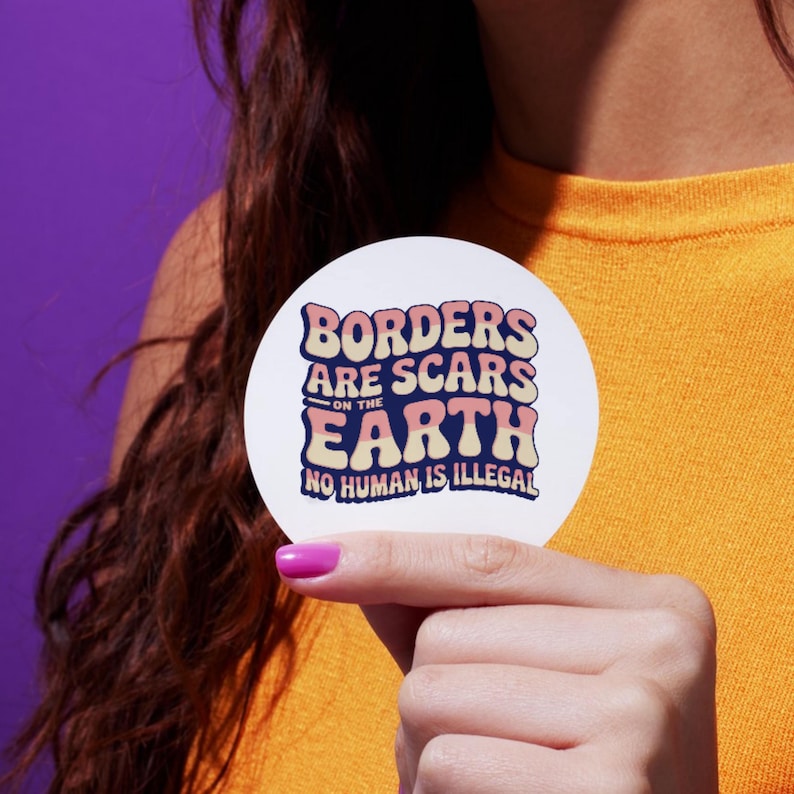 Borders Are Scars on the Hearth PNG, Immigration Protest Art, No Human ...