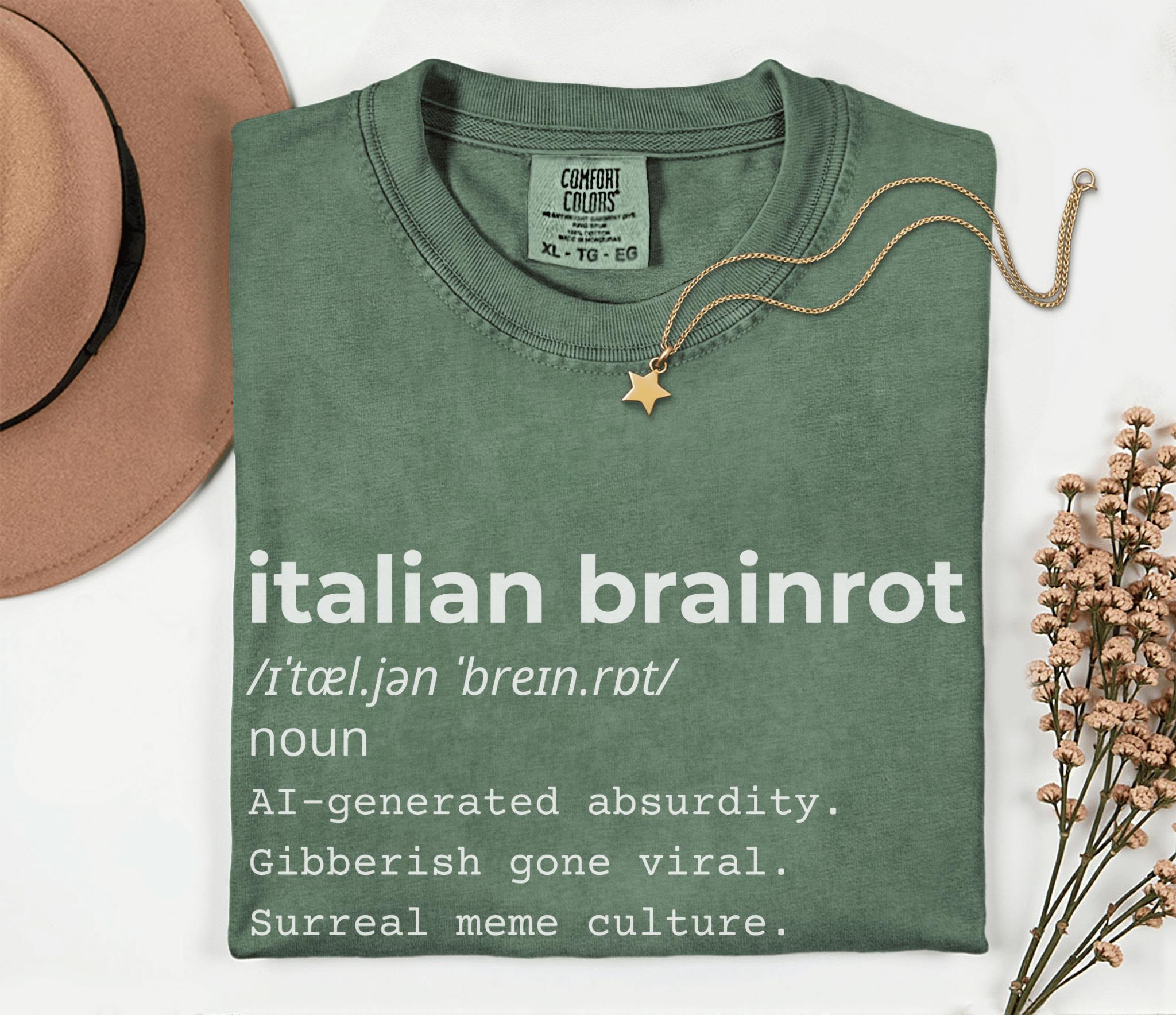 Italian Brainrot Shirt, Viral Meme Definition Tee, Ai-generated ...
