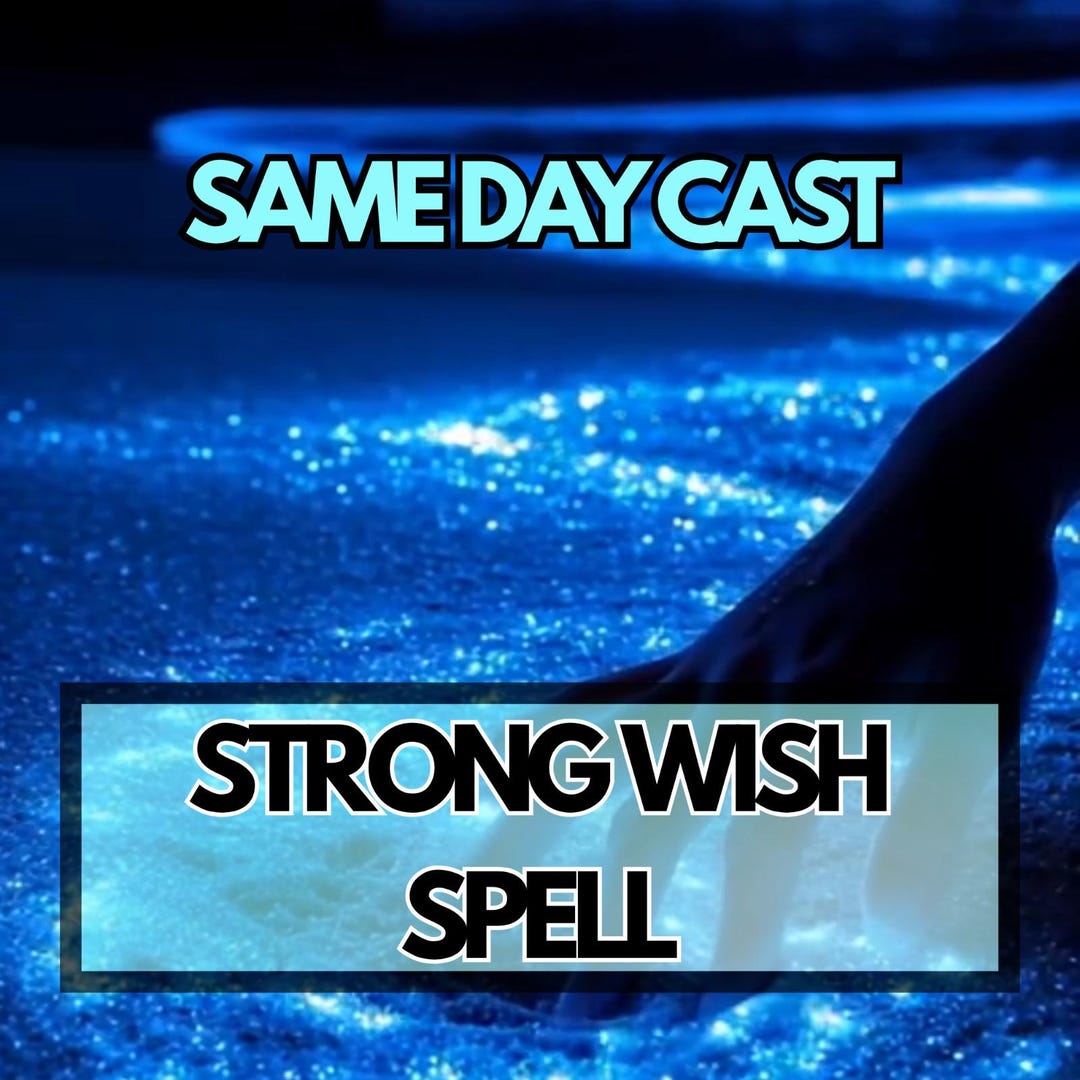 Strong Wish Spell Jar • Powerful Manifestation Bottle • Fast Wish ...