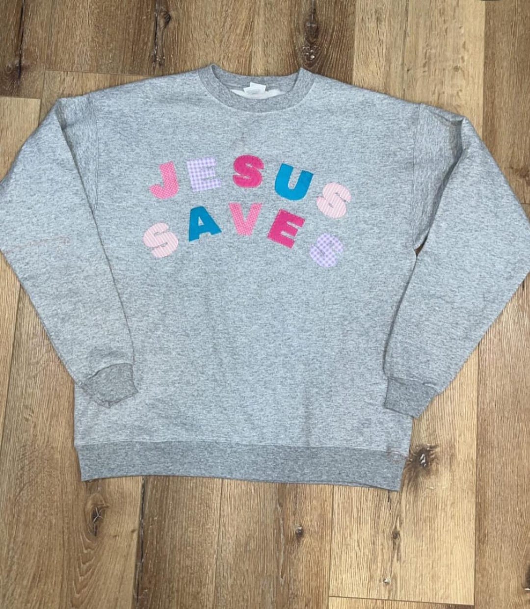 Jesus Saves Patchwork Hoodie - Cute + Cozy Faith Hoodie - Etsy