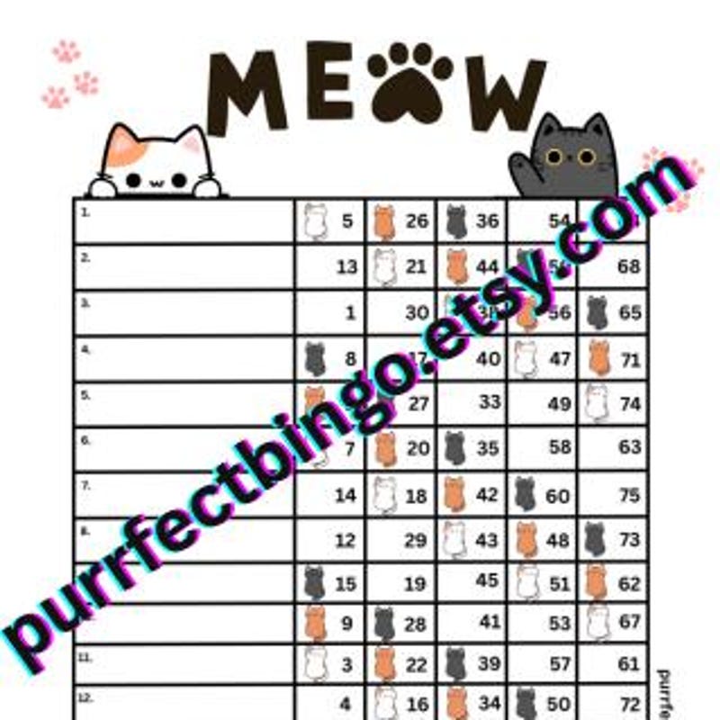 Mixed Number Bingo Boards - Etsy