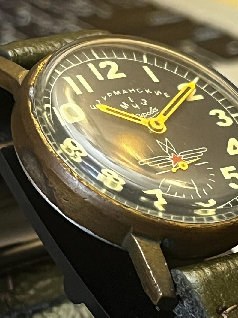 Vintage Shturmanskie Soviet Pilot Watch | USSR Military Aviator Watch ...