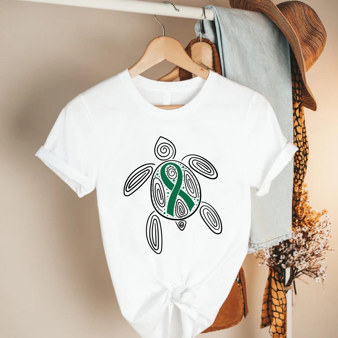 Liver Cancer Awareness Shirt, Turtle Cancer Ribbon, Primary Hepatic ...