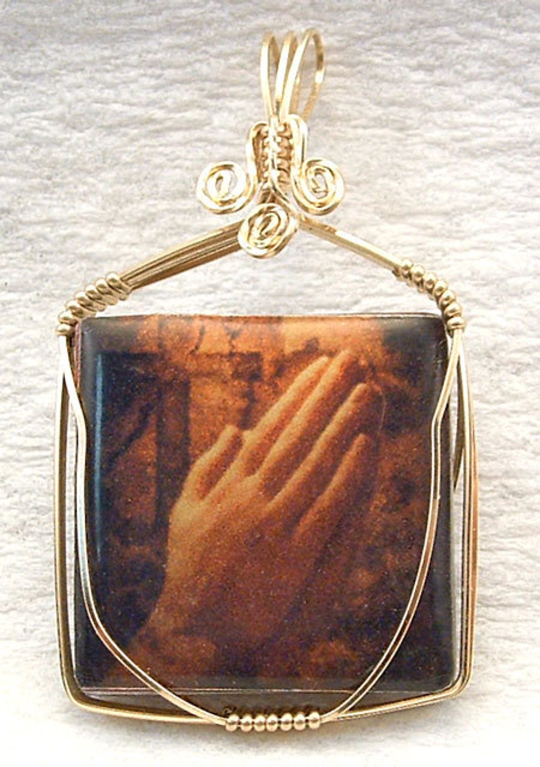 Praying Hands Pendant, Designer Handmade Jewelry - Etsy