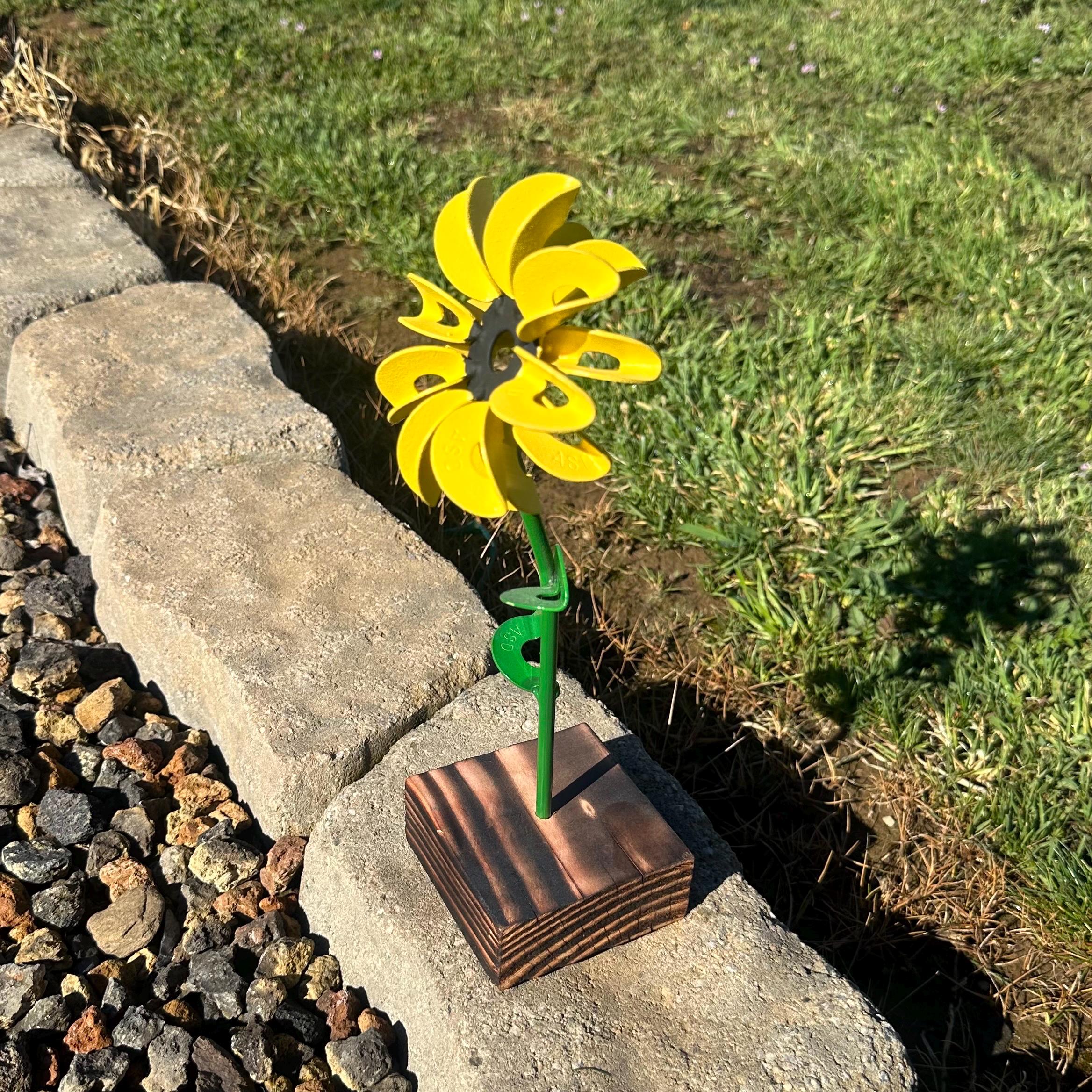 Handmade Welded Sunflower – Unique Metal Washer Art - Etsy