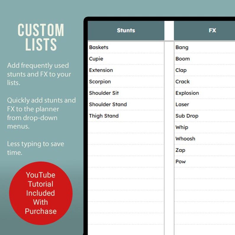 8-count Sheet Calculator for Cheer and Dance - Etsy