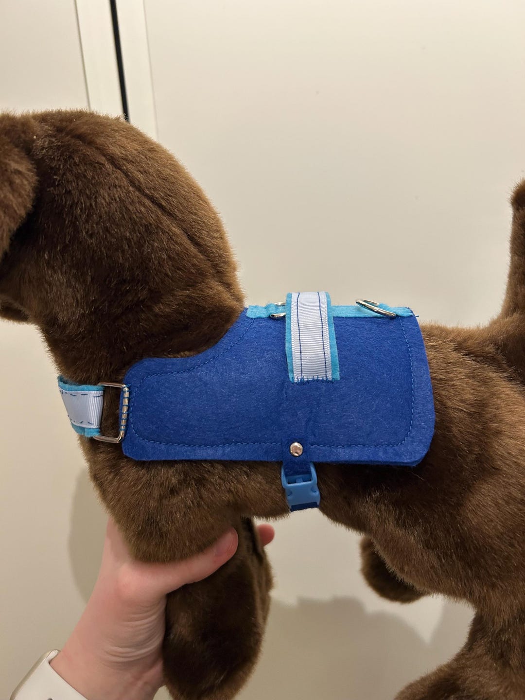 ESSA Blue Dog Gear Vest Harness Emotional Support Stuffed Animal ...