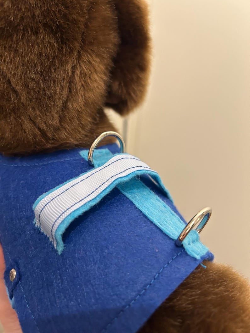 ESSA Blue Dog Gear Vest Harness Emotional Support Stuffed Animal ...