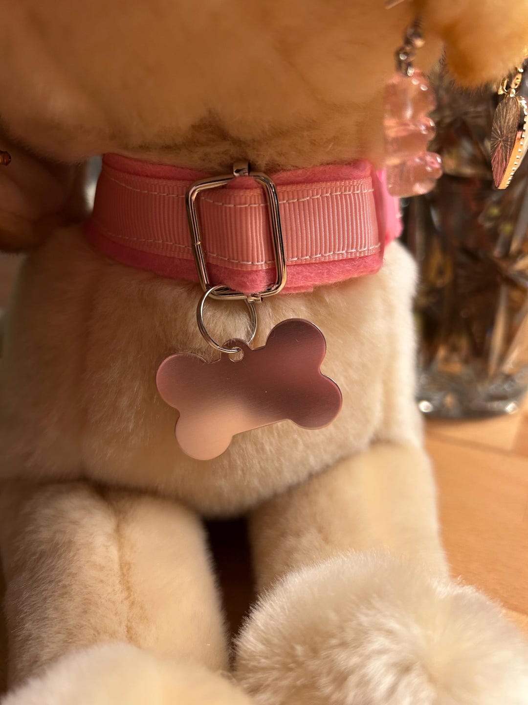 ESSA Dog Collar Pink Gear Emotional Support Stuffed Animal - Etsy Canada