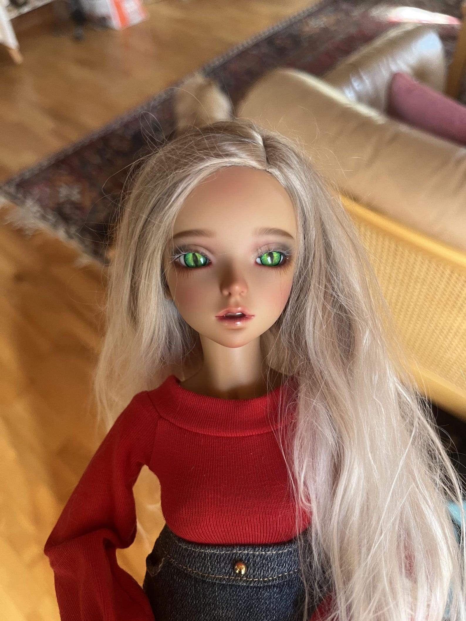 Green Cat Bjd Eyes - Bjd Eyes for Dolls - Bjd Eyeballs - Acrylic Bjd ...