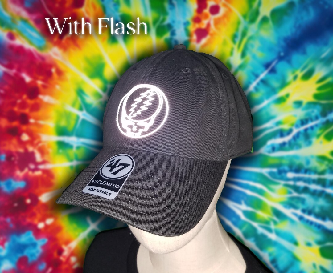 Reflective Grateful Dead SYF Hat – Stealie Design on Black ’47 Cap ...