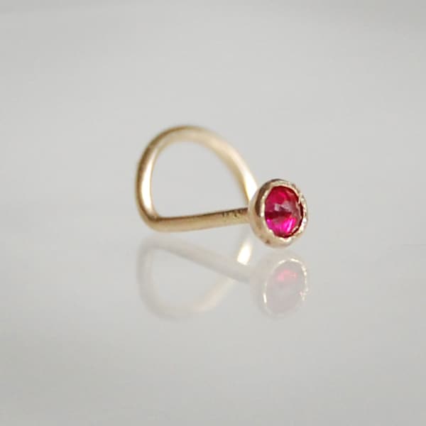 Small Ruby Ring - Etsy