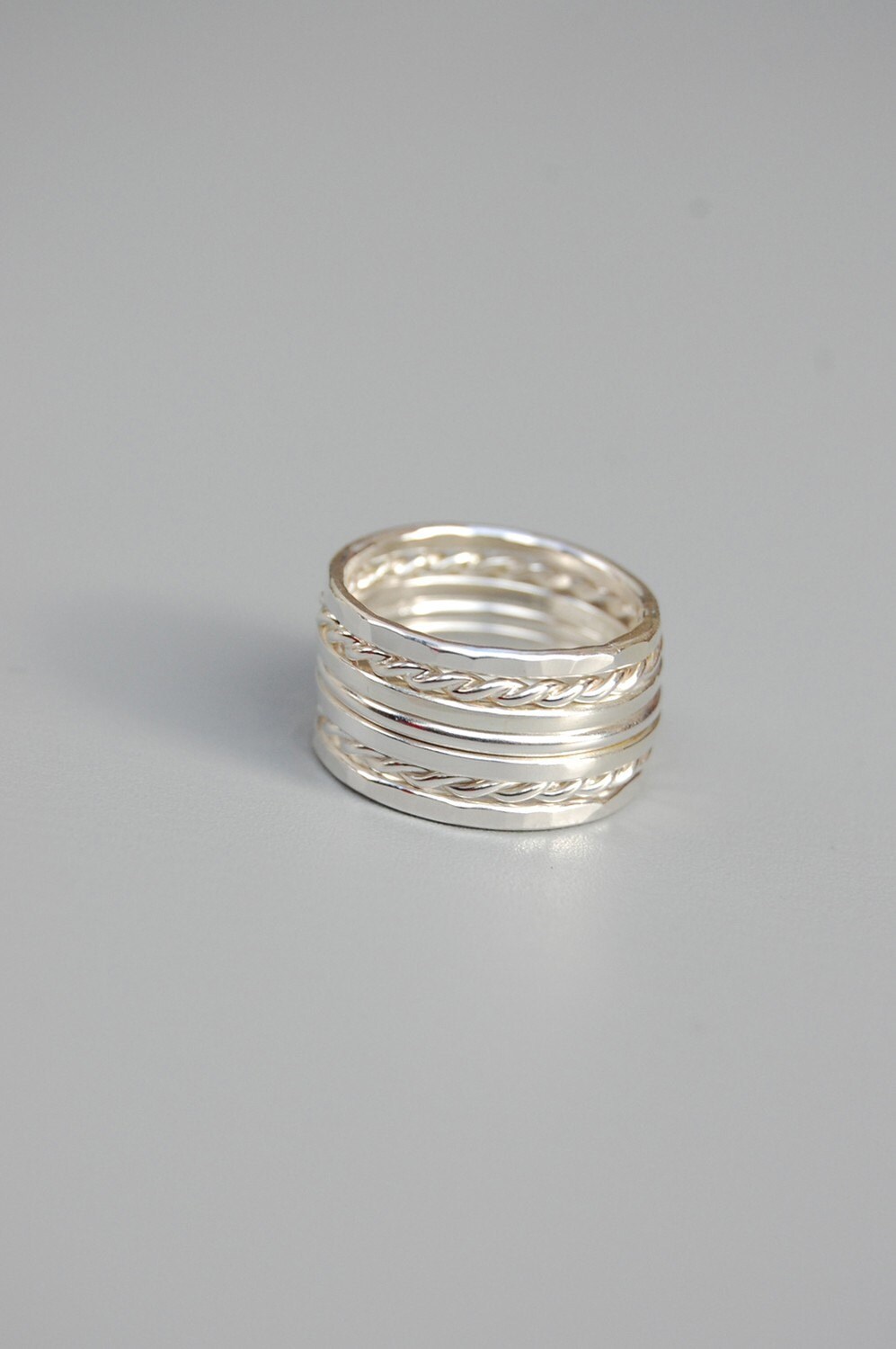 Silver Stacking Rings: One Ring - Etsy