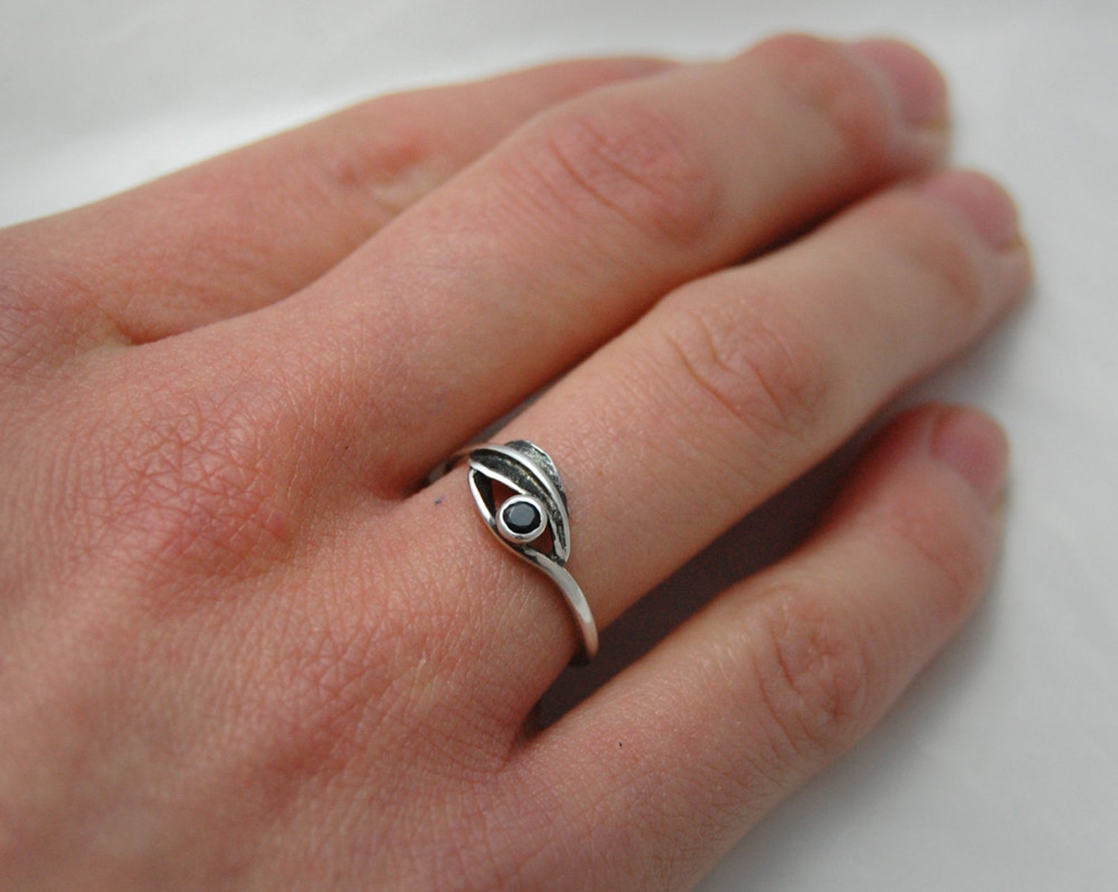 Delicate Elven Forest Fairy Ring: Sterling Silver or White - Etsy