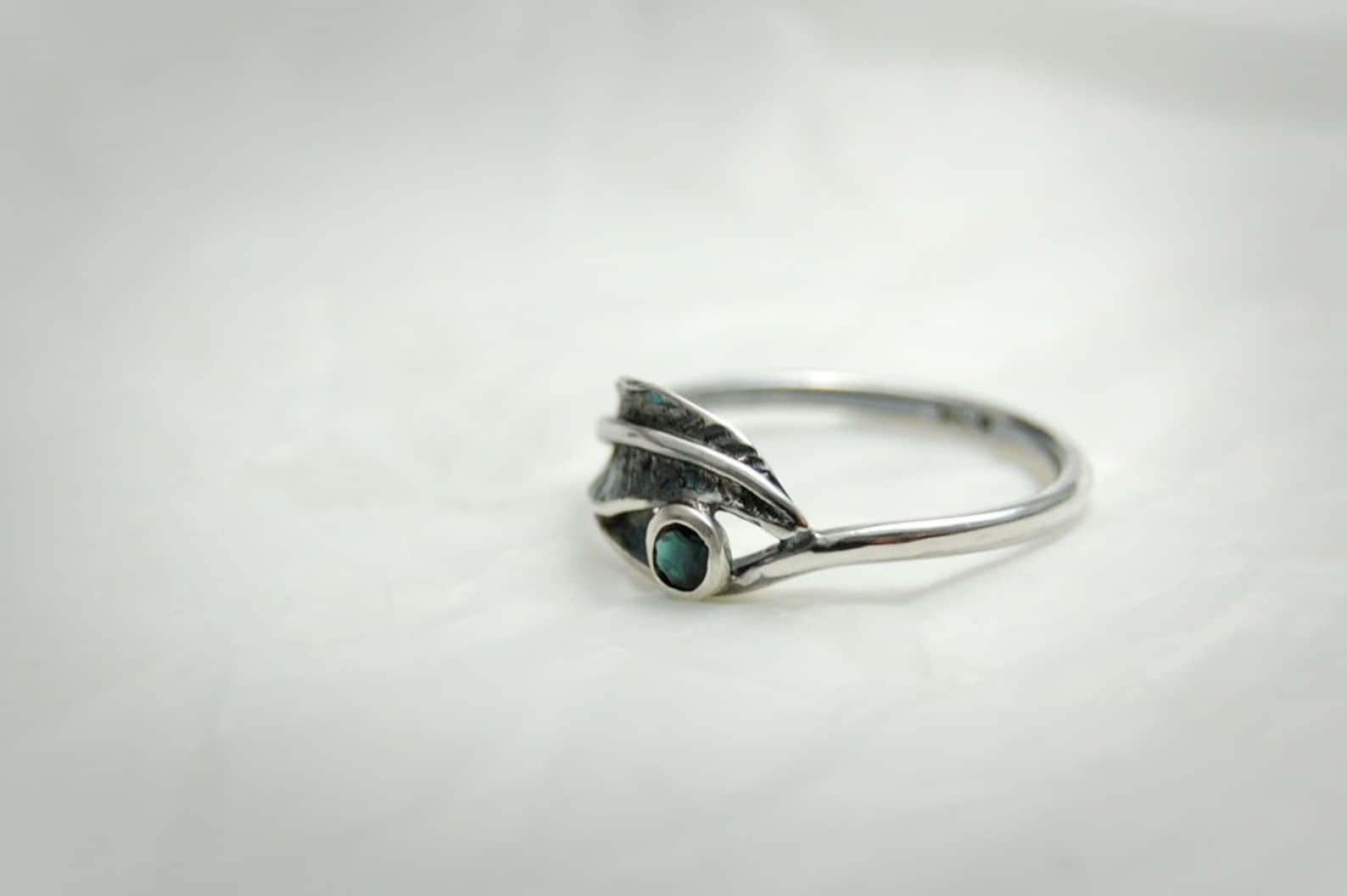 Delicate Elven Forest Fairy Ring: Sterling Silver or White | Etsy