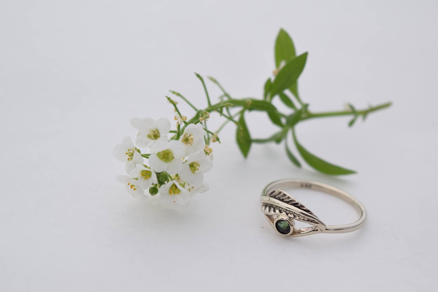 Delicate Elven Forest Fairy Ring: Sterling Silver or White | Etsy