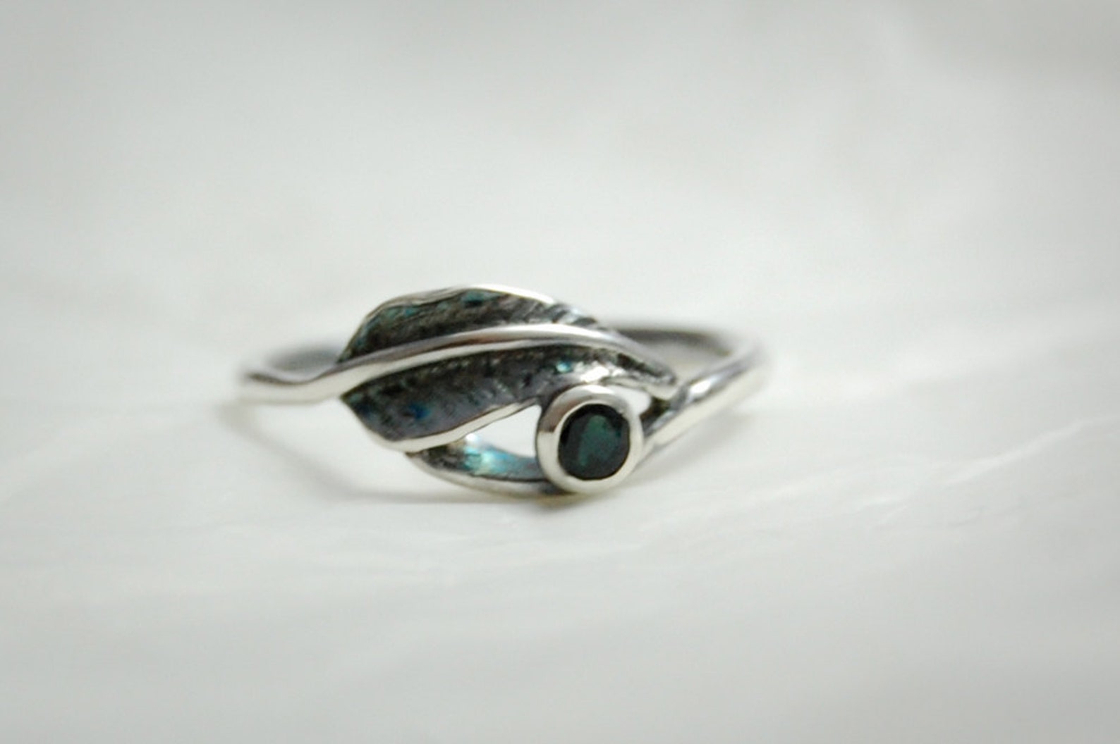 Delicate Elven Forest Fairy Ring: Sterling Silver or White - Etsy