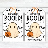 You've Been Booed Tag: Pink Halloween Treat (instant Download) - Etsy