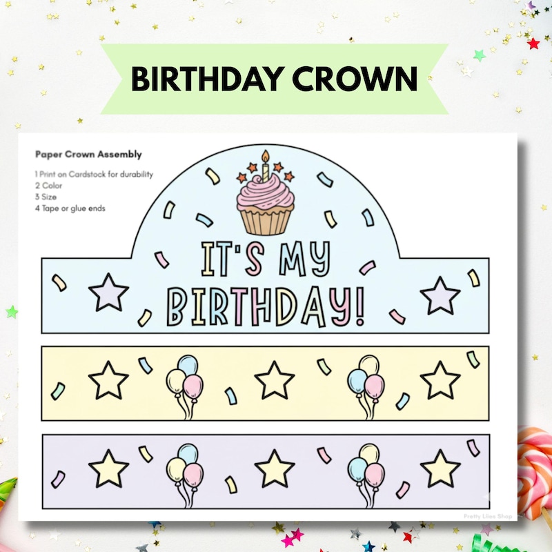 Paper Happy Birthday Hats - Etsy