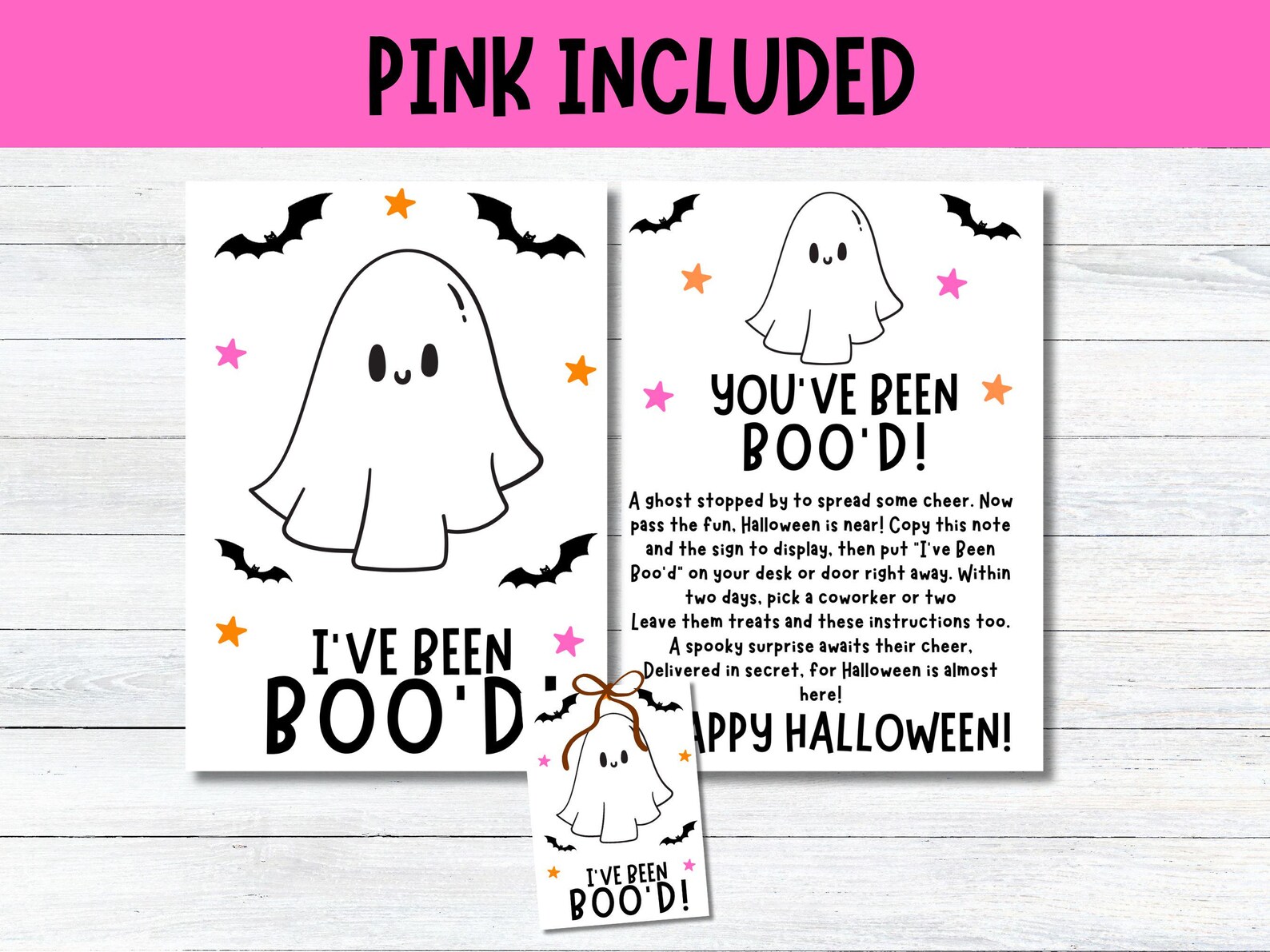 You've Been Boo'd Co Worker Printable, Halloween Booed Game Work ...