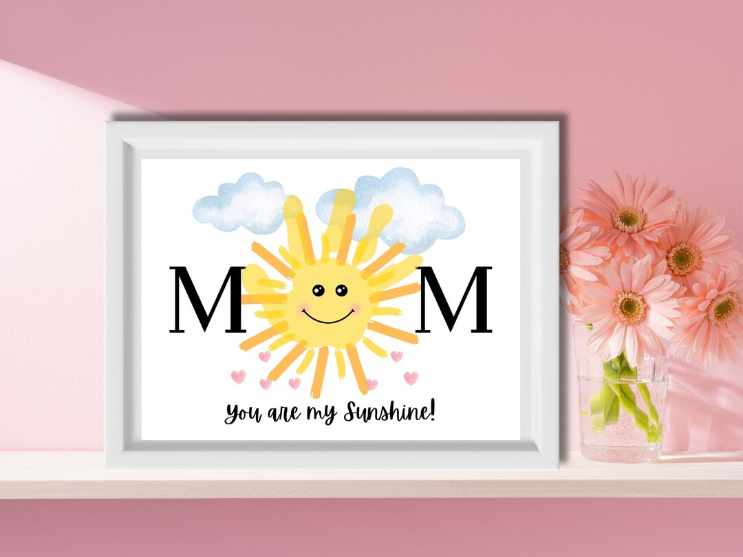 Handprint Art Mother's Day Craft Mother's Day Activity Gift for Mom - Etsy