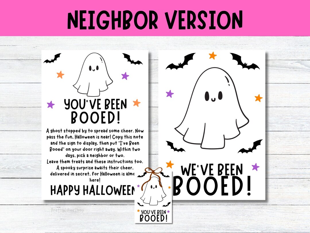You've Been BOOED Printable, Halloween Boo Kit, Youve Been Booed ...