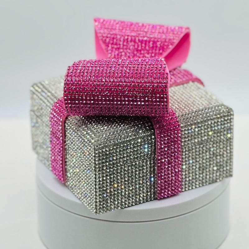 Rhinestone Jewelry Box - Etsy