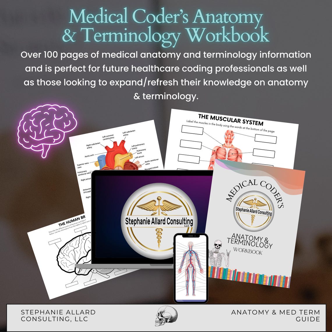 Medical Coder's Anatomy & Terminology Workbook Medical Coding Auditing Billing Compliance - Etsy