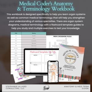 Medical Coder's Anatomy & Terminology Workbook Medical Coding Auditing ...