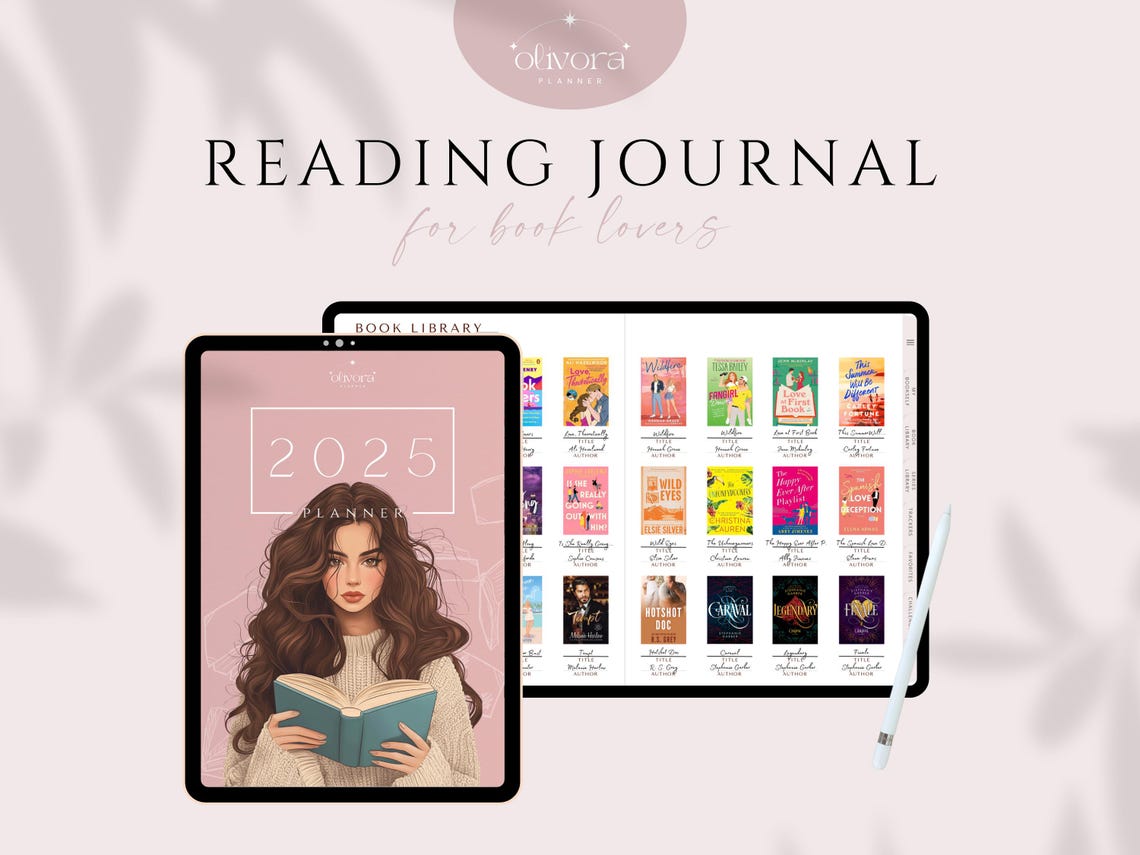 Digital Reading Journal | Book Review & Library Tracker for Goodnotes ...