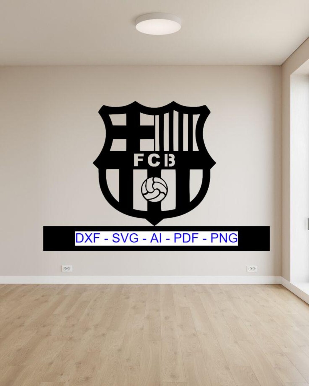 FC Barcelona Shield / FC Barcelona Logo / Laser Cut File / Laser Cut ...