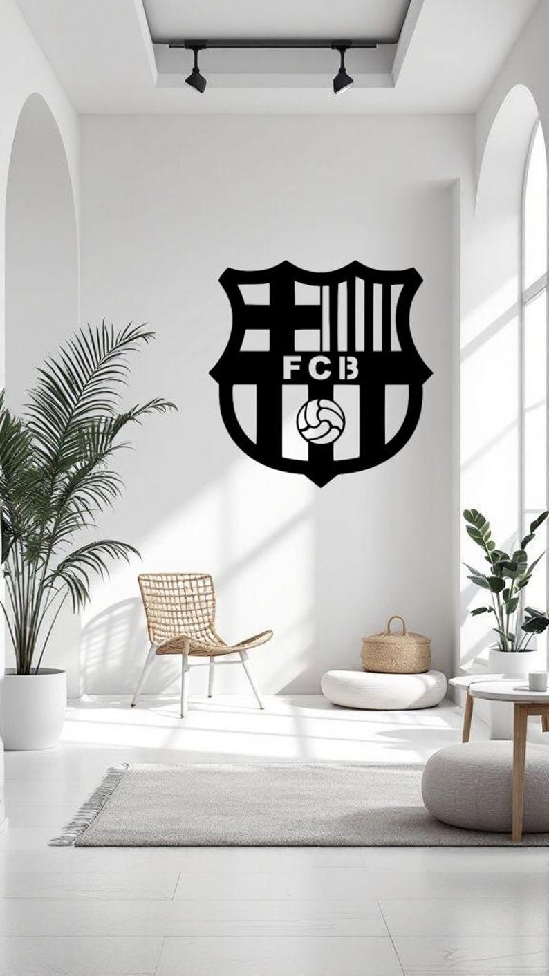 FC Barcelona Shield / FC Barcelona Logo / Laser Cut File / Laser Cut File Svg Png Dxf Ai PDF ...