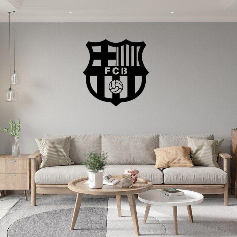 FC Barcelona Shield / FC Barcelona Logo / Laser Cut File / Laser Cut File Svg Png Dxf Ai PDF ...