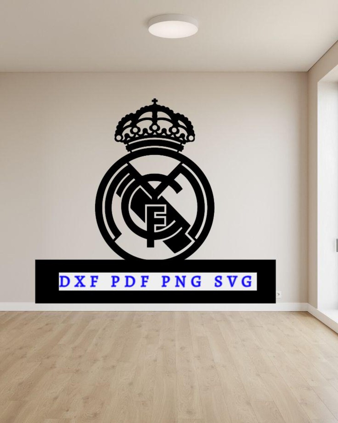 Real Madrid Shield / Real Madrid Logo / Laser Cut File / SVG, PNG, DXF ...