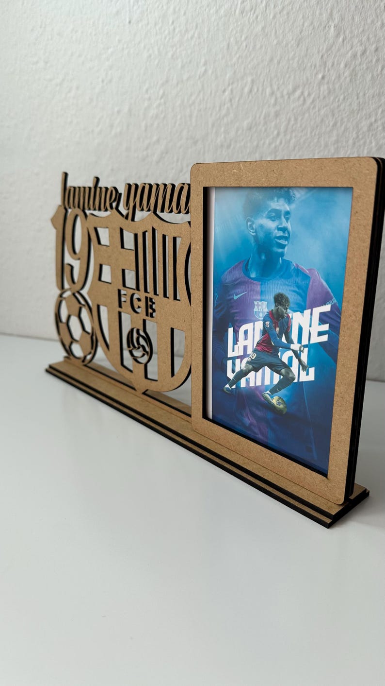FC Barcelona Photo Frame Lamine Yamal – Digital File SVG, DXF, AI, PDF ...