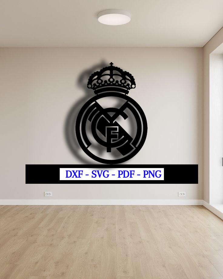 Real Madrid Shield / Real Madrid Logo / Laser Cut File / SVG, PNG, DXF ...