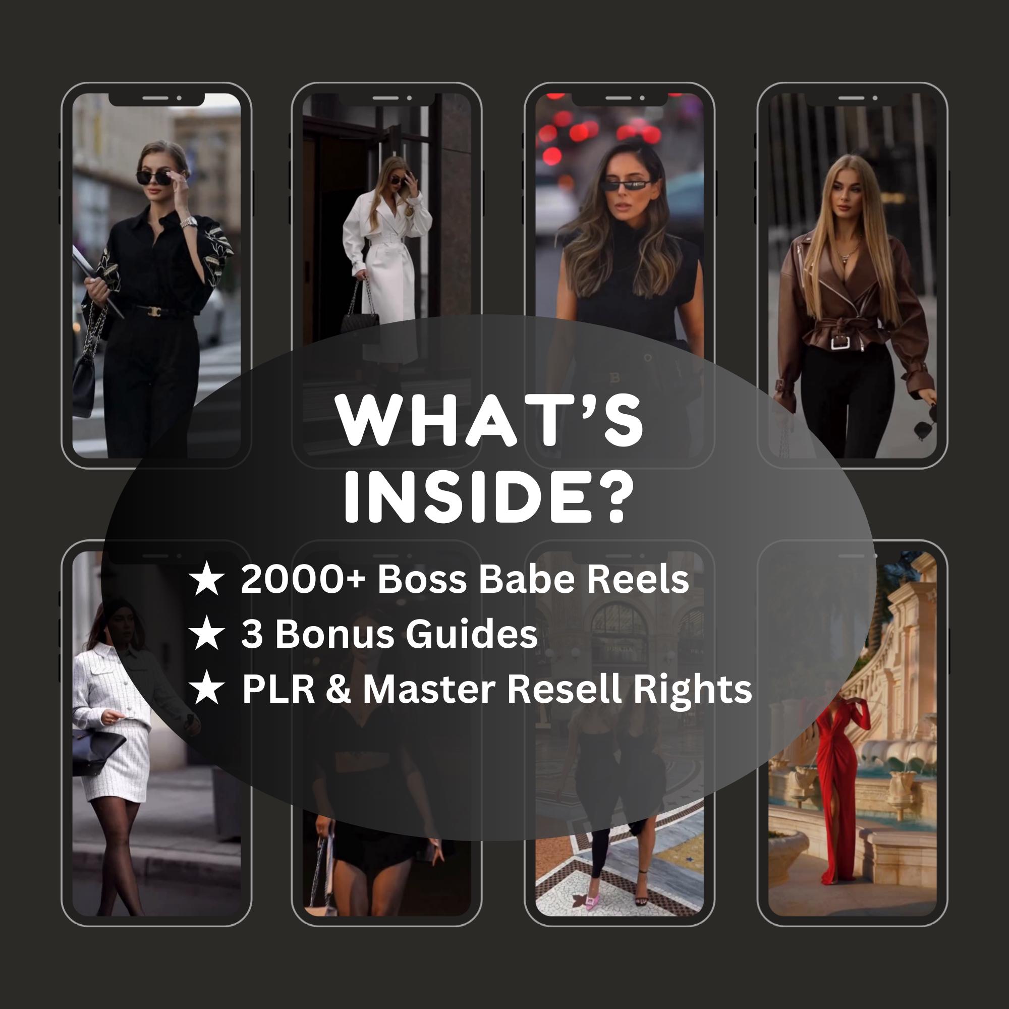 2000+ Luxury Aesthetic Boss Babe Reels Bundle MRR PLR, Luxury Women ...