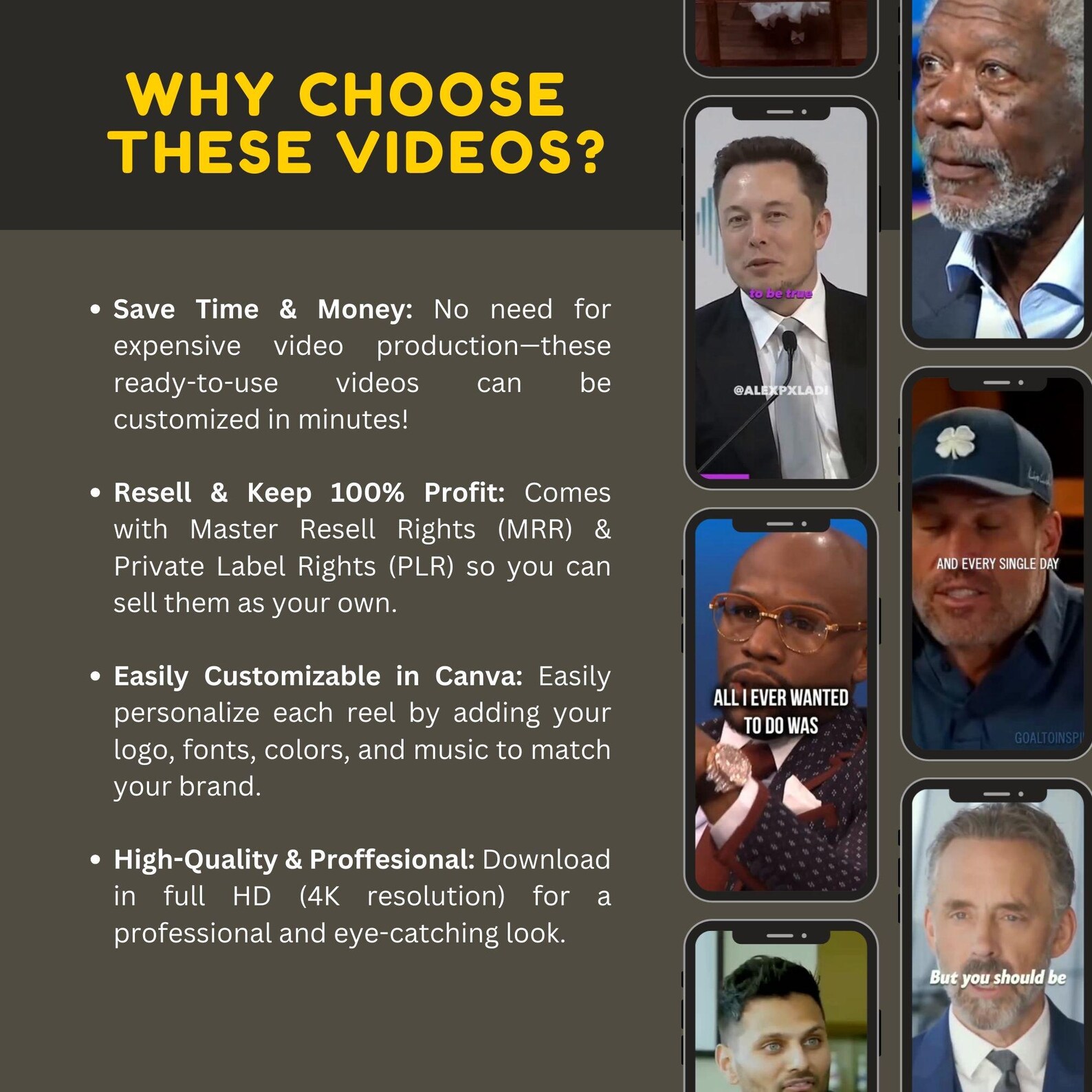 Motivational Reels Bundle, Motivational Videos, Celebrity Reels, MRR ...