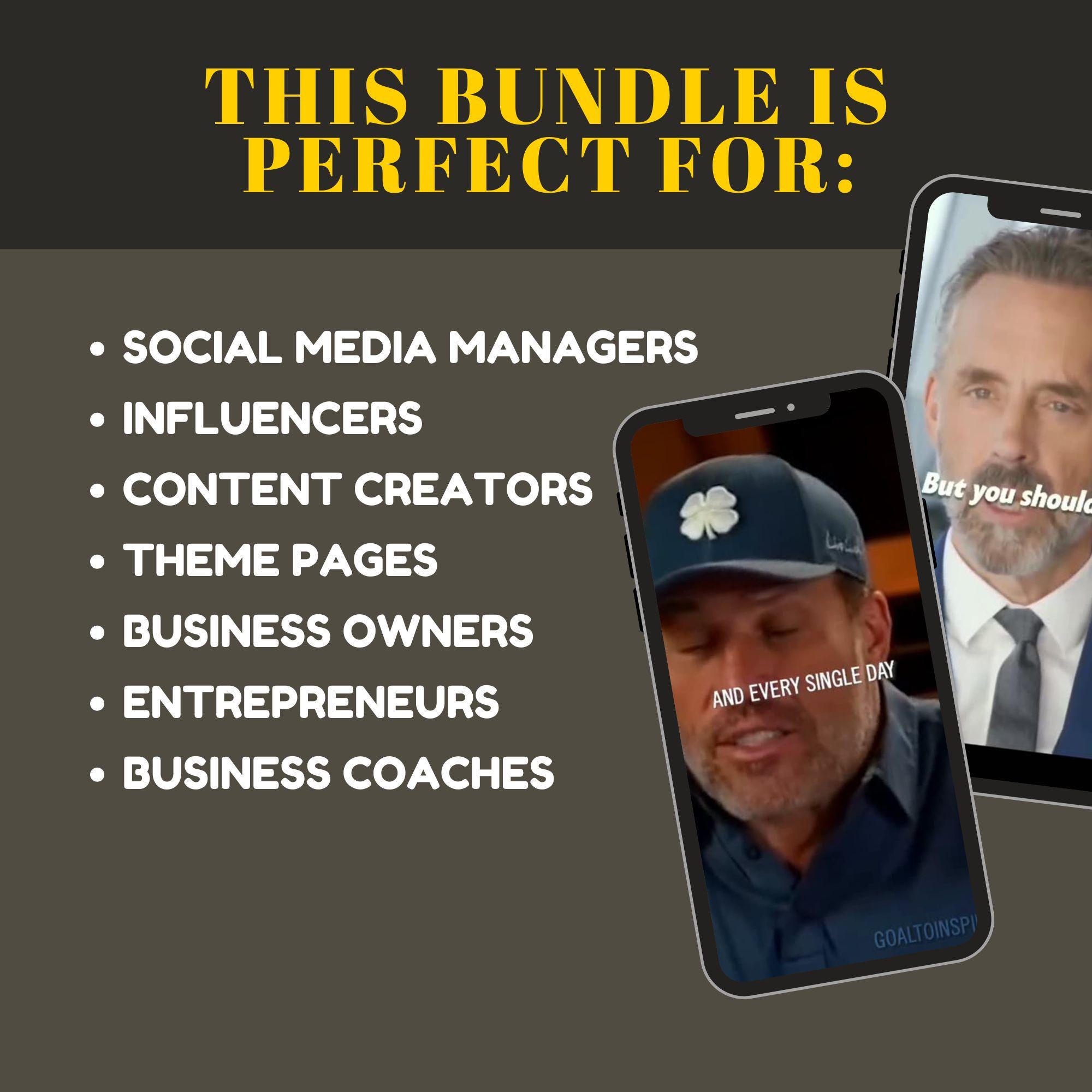 Motivational Reels Bundle, Motivational Videos, Celebrity Reels, MRR ...
