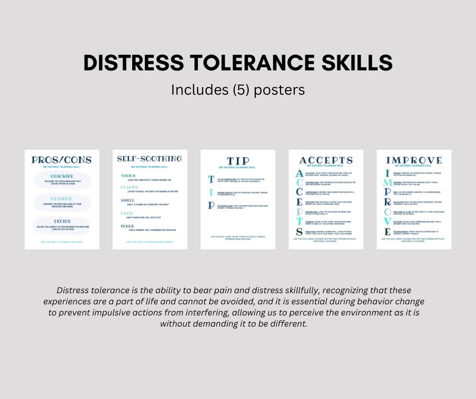 DBT Skills, DBT Posters for Emotional Regulation, Dialectic Behavioral ...