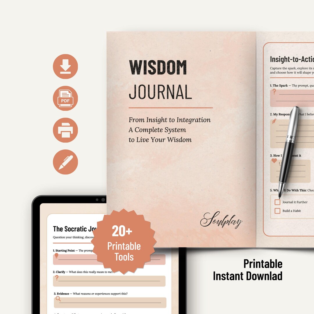 Wisdom Journal | Journal-planner, 20+ Questioning & Wisdom-inspired ...