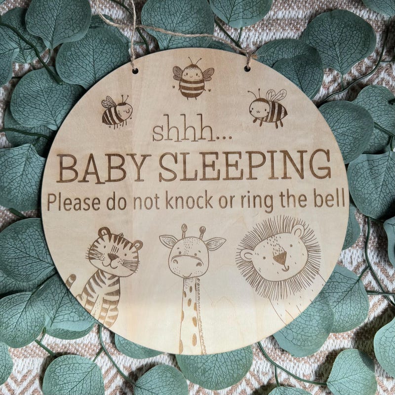Baby Sleeping Sign - Etsy Canada