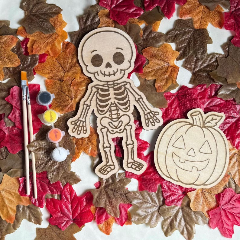Paint-your-own Halloween Wood Cutouts – DIY Craft Kit - Etsy