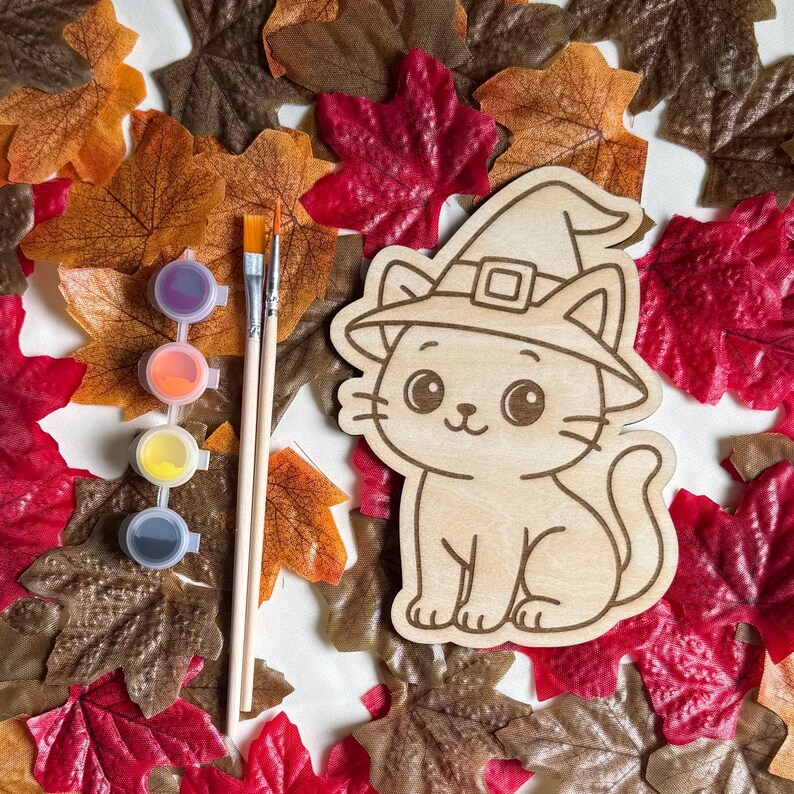 Paint-your-own Halloween Wood Cutouts – DIY Craft Kit - Etsy